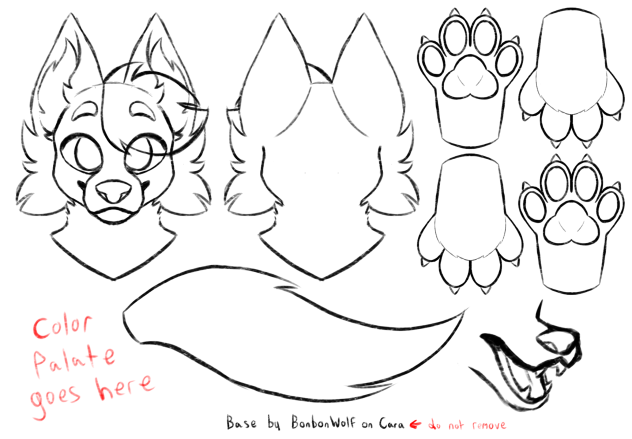 Canine furry base - ibisPaint