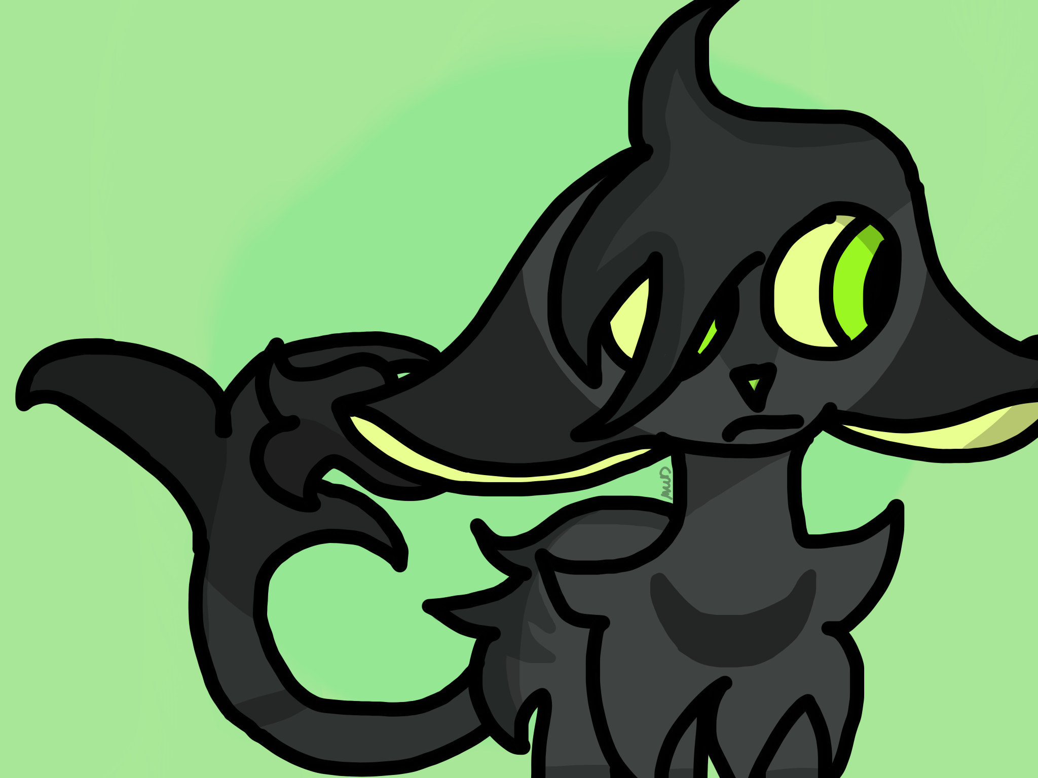 Loki’s spiky fur - ibisPaint