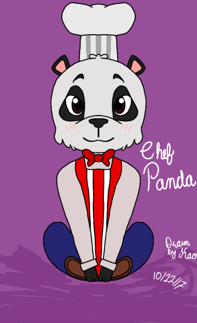 Chef Panda - ibisPaint