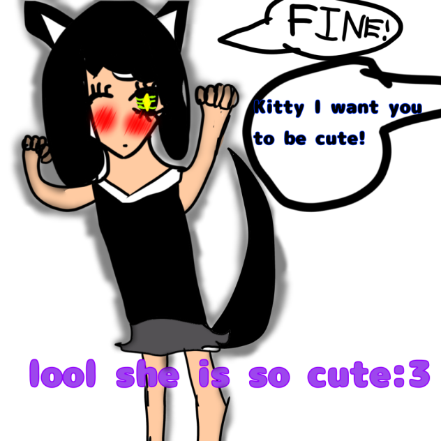 Kitty being cute - ibisPaint