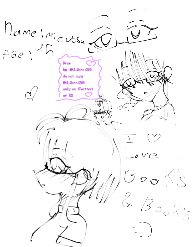 Sketch of a manga From my mind - ibisPaint