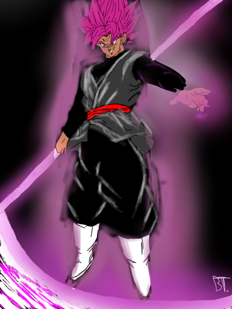 Goku Black Rosè Sythe - ibisPaint