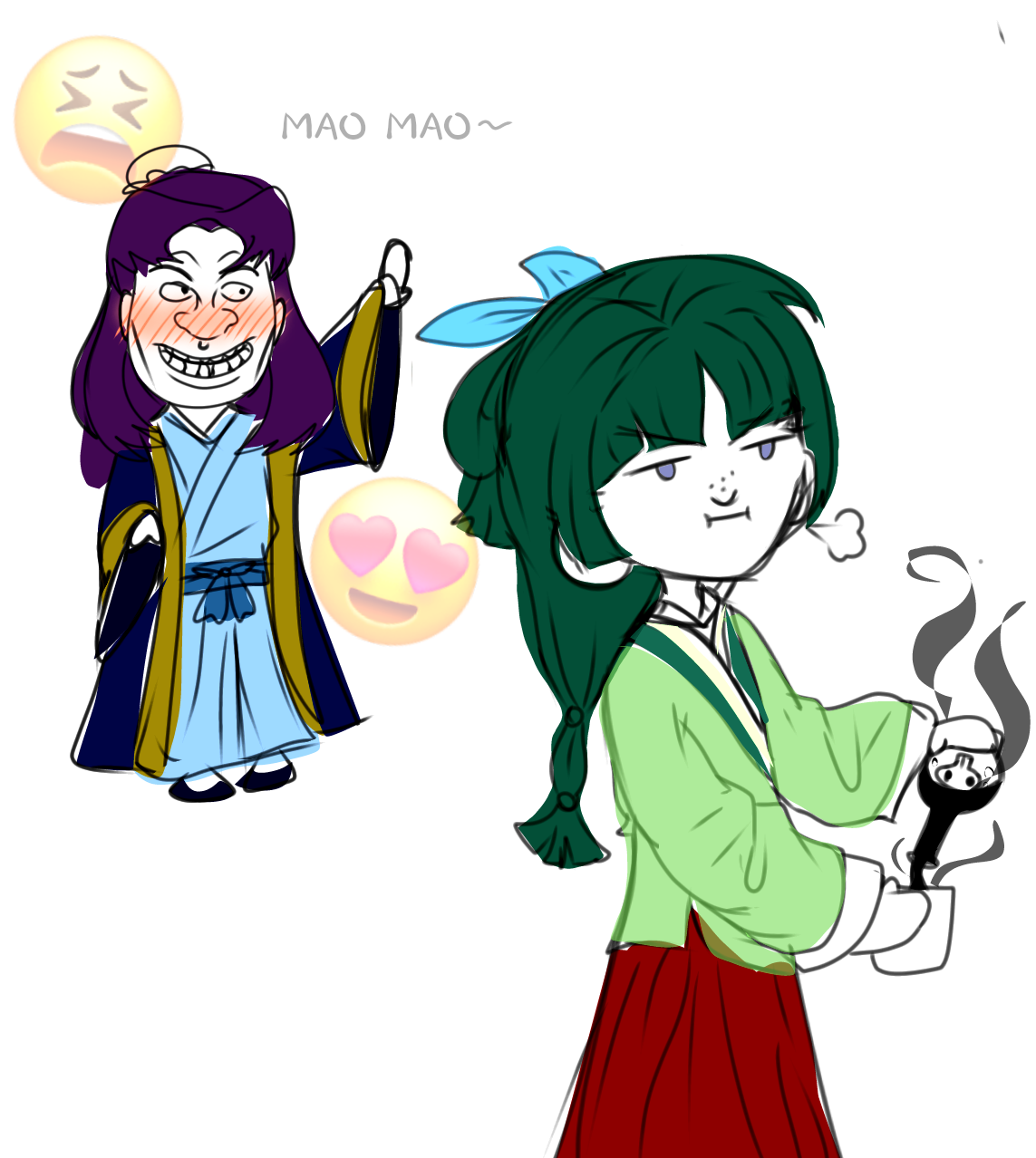 mao mao and jinshi - ibisPaint