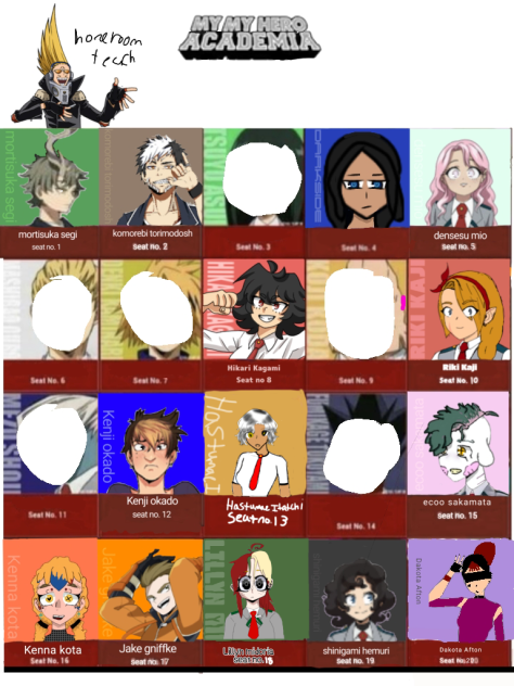 Mha seat chart - ibisPaint