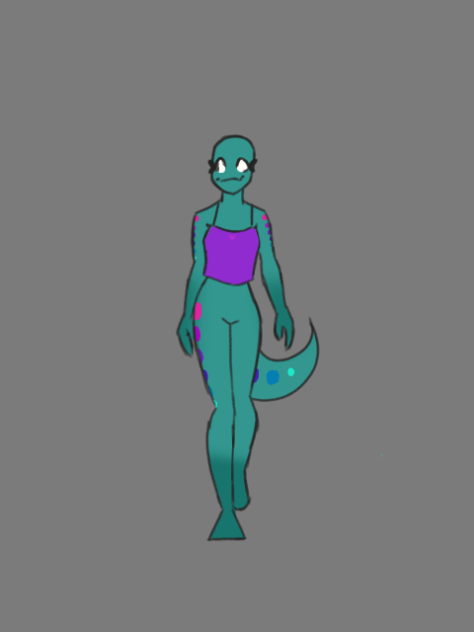 Jun' walk cycle - ibisPaint