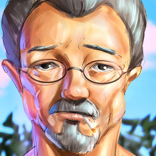 old man 💀 - ibisPaint