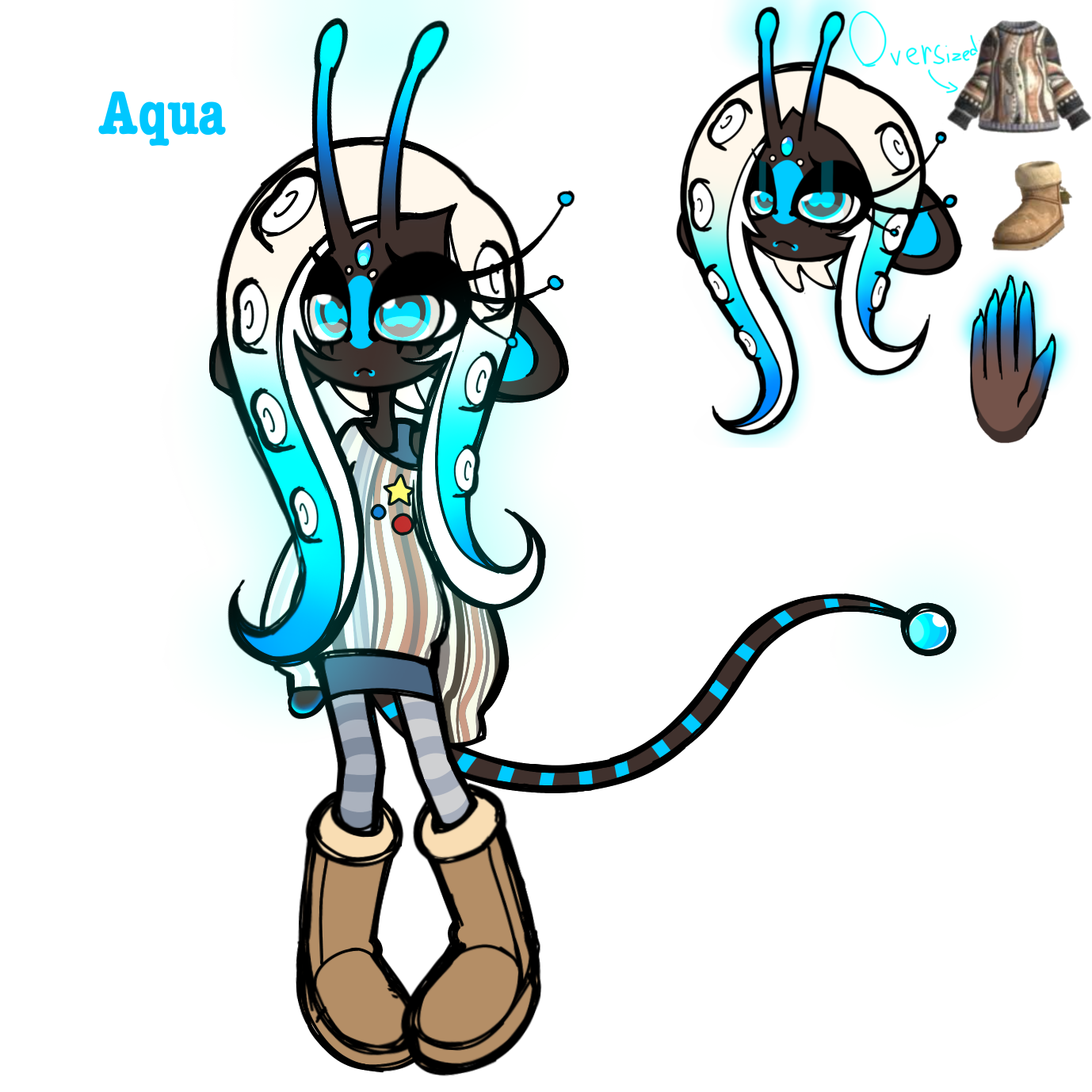 Alien oc! Aqua! - ibisPaint