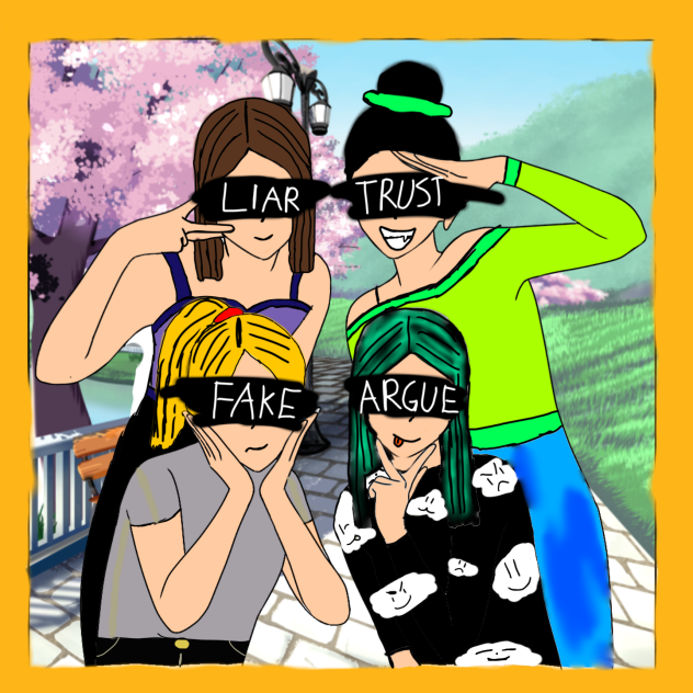 My friends are liars - ibisPaint