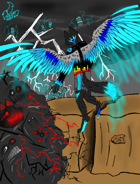 light vs darkness - ibisPaint