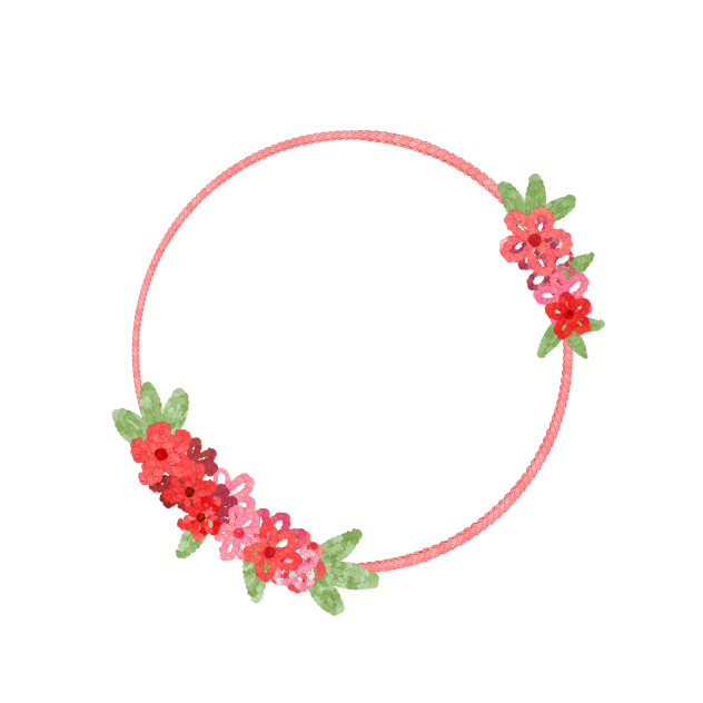 Cute thread frame - ibisPaint