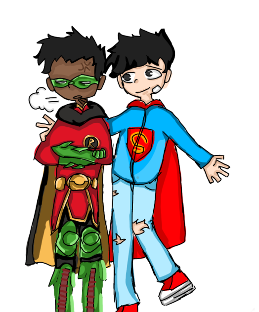 Daiman and superboy - ibisPaint