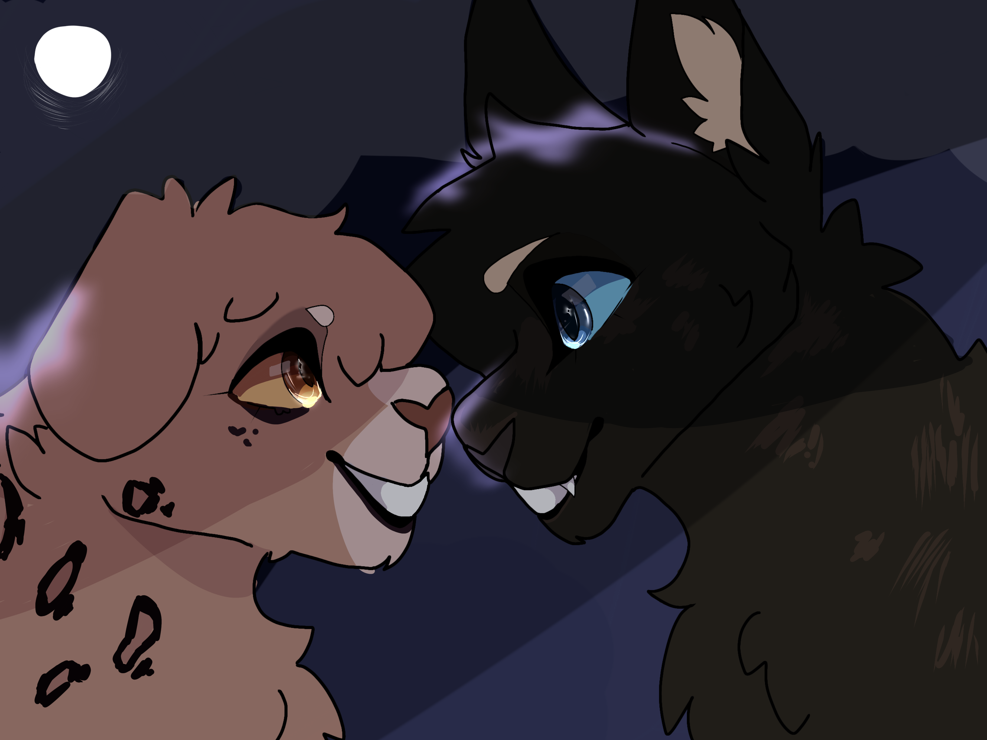 Dos gatos - ibisPaint