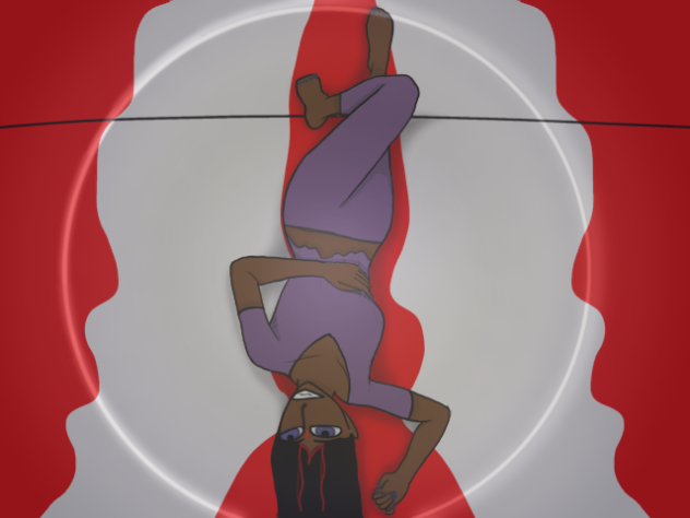 Goofy lil’ tightrope walker - ibisPaint