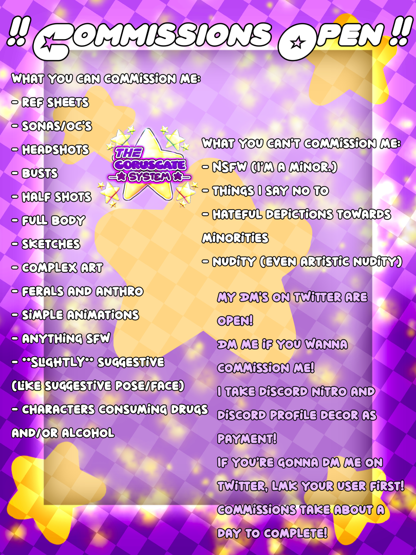 COMMISSIONS SHEET!! - ibisPaint