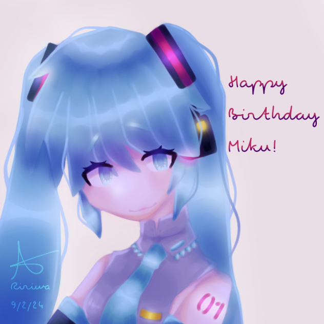 LATE BUT HBD MIKU! - ibisPaint