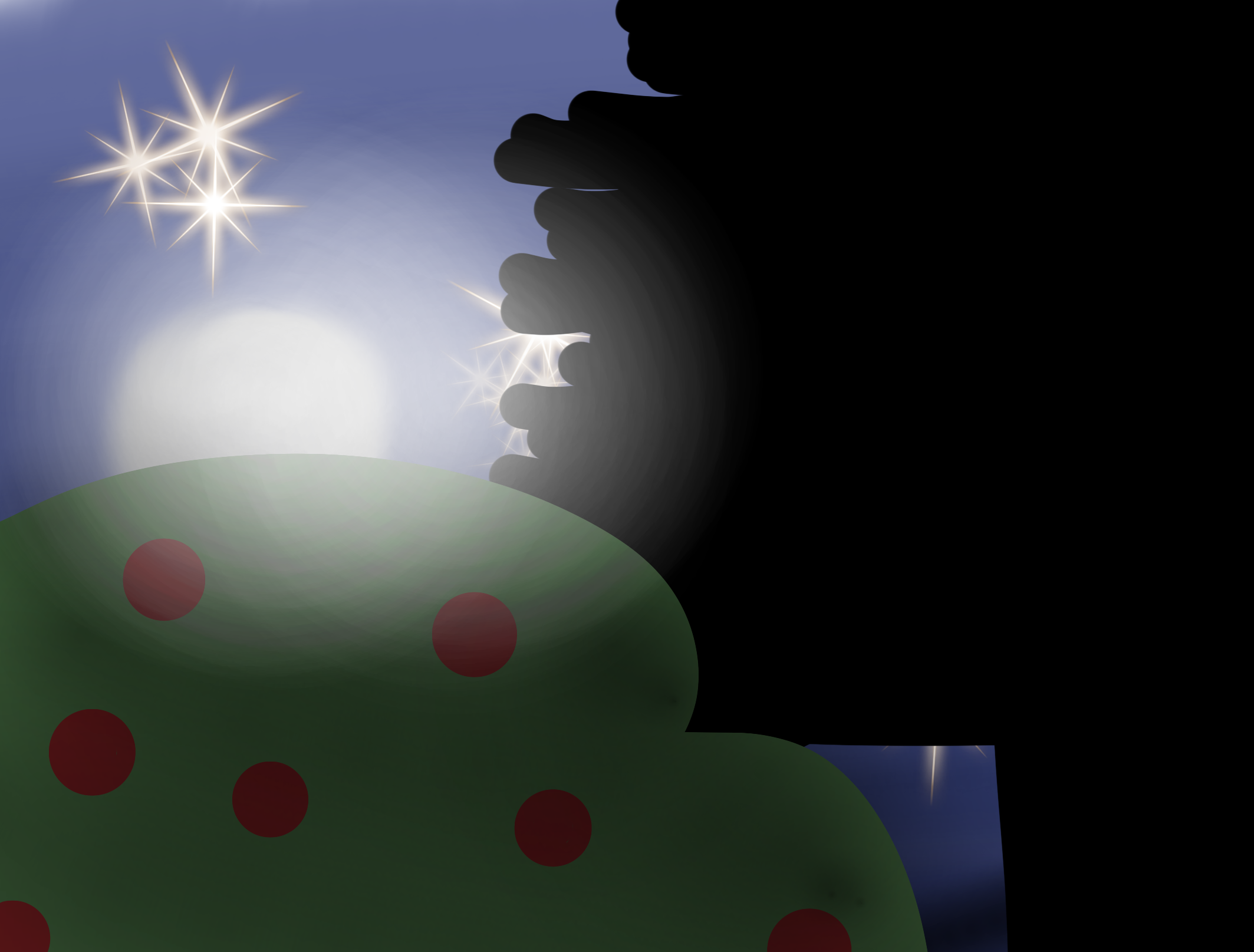 Nighttime Drawing - ibisPaint