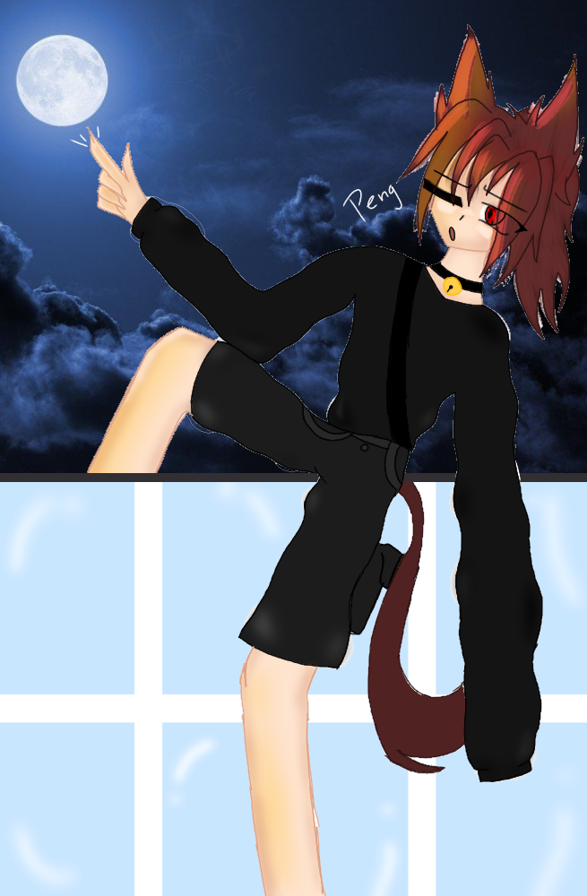 Rooftop in the Midnight 🌌 - ibisPaint