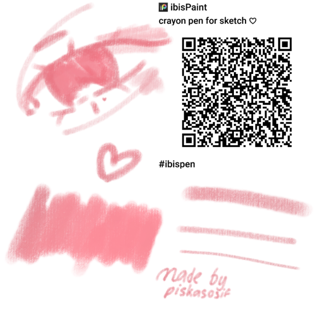 crayon brush.pen for sketch.line - ibisPaint