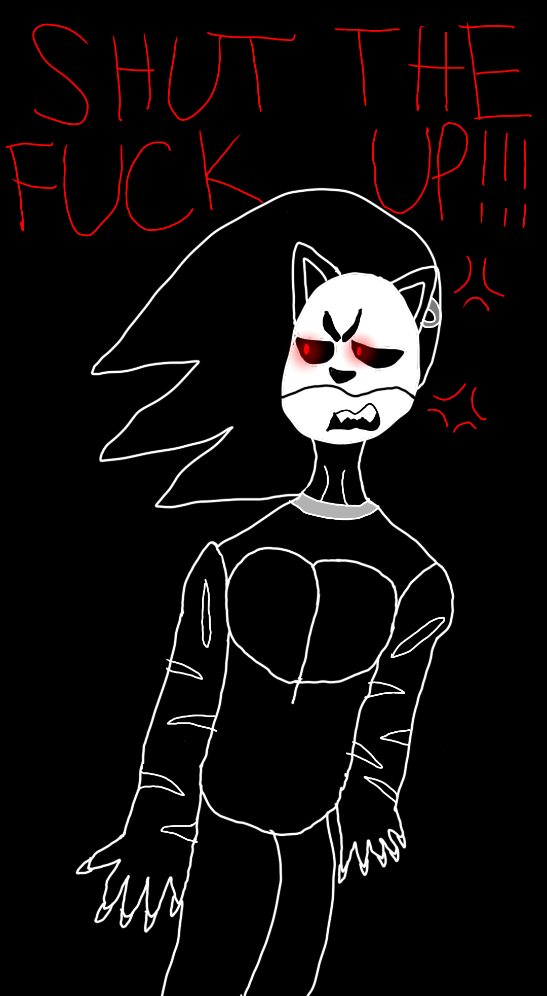 Protective demon sonic exe speedpaint - ibisPaint