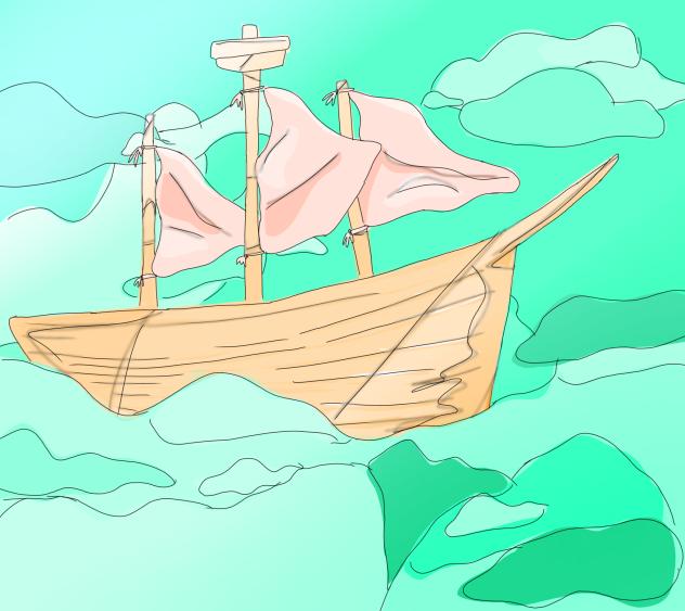 magic pirate ship - ibisPaint