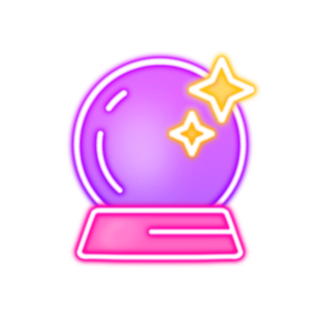 Crystal ball neon sign2 - ibisPaint