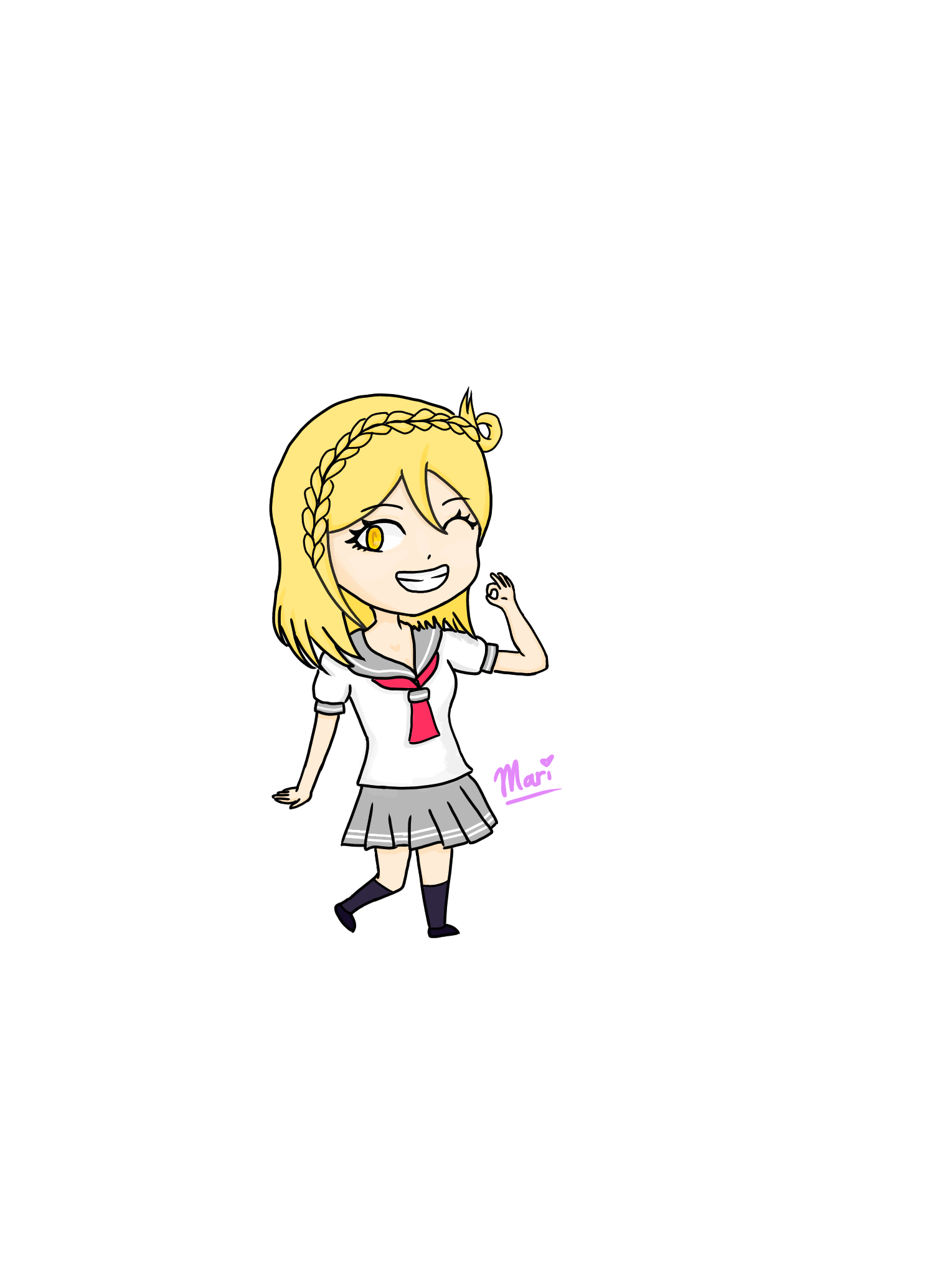 Mari Ohara chibi - ibisPaint