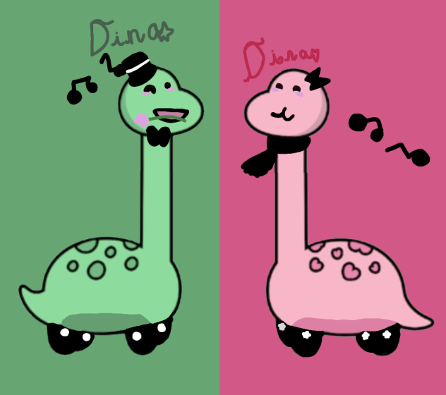 Dino & Dina - ibisPaint