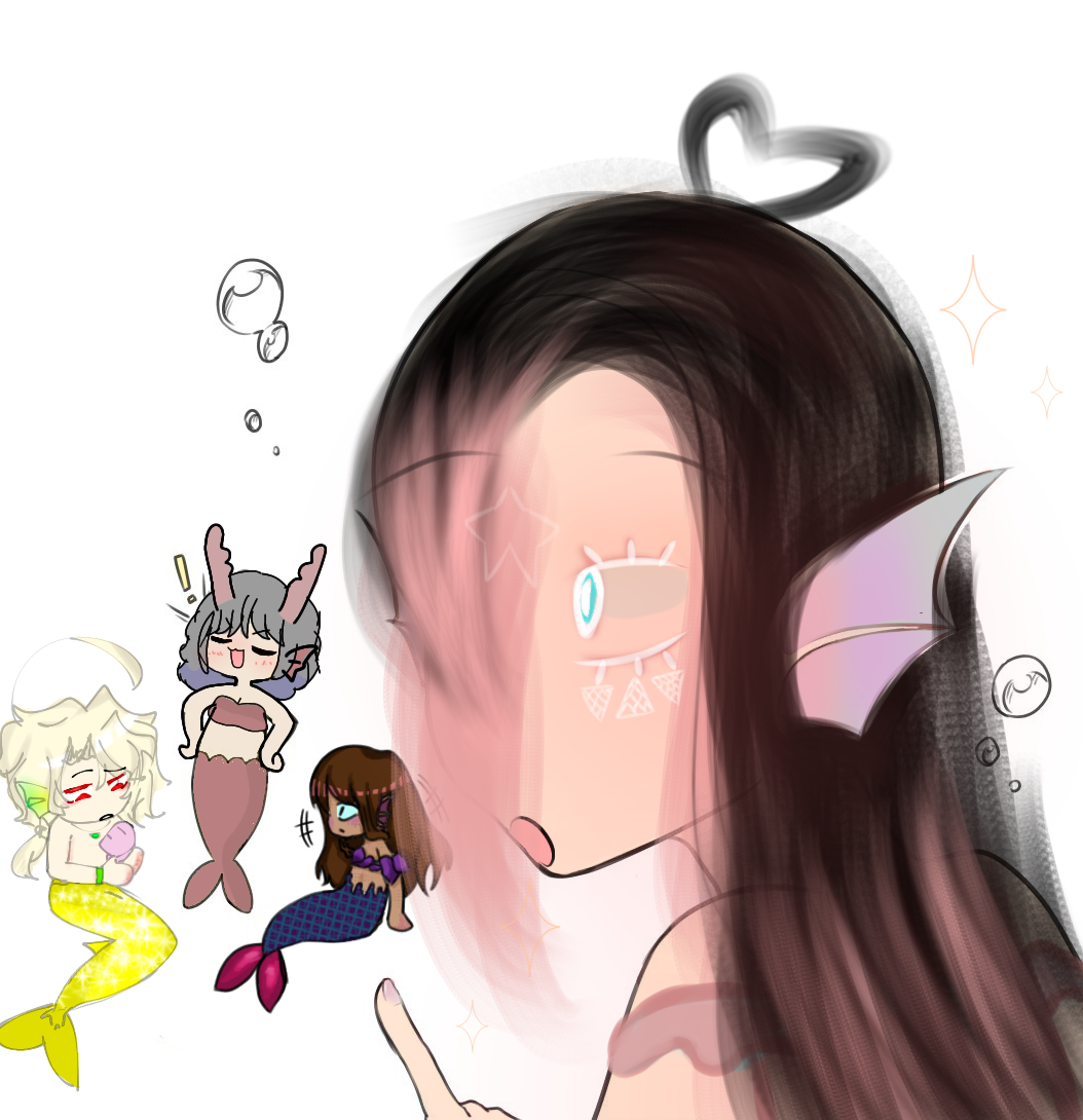 Mermaid Collab (finished) - ibisPaint