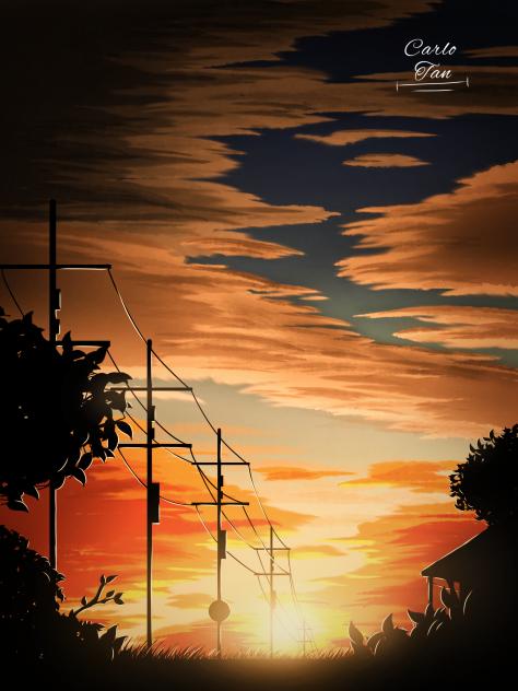 Sunset Scenery - ibisPaint