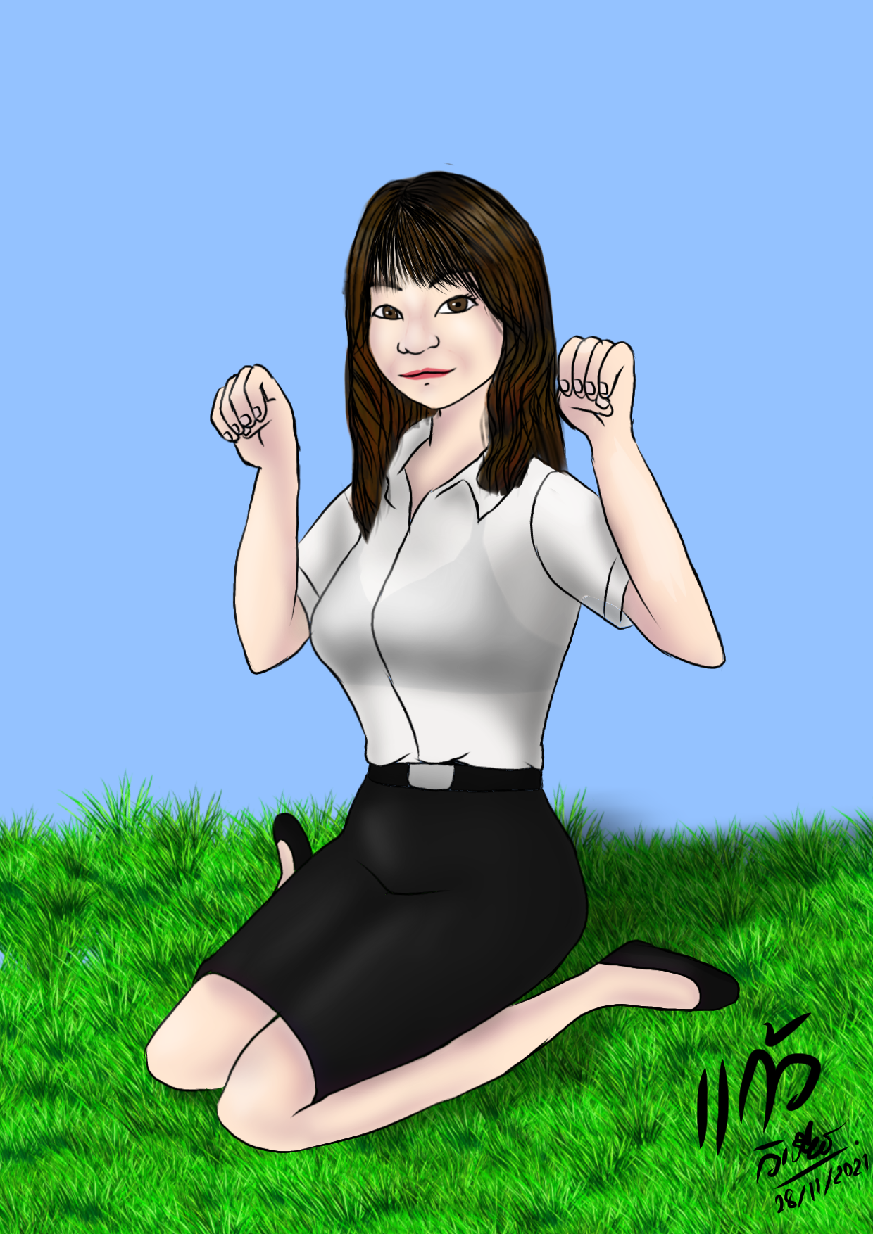 Nisit Thai Student Meow Post - ibisPaint