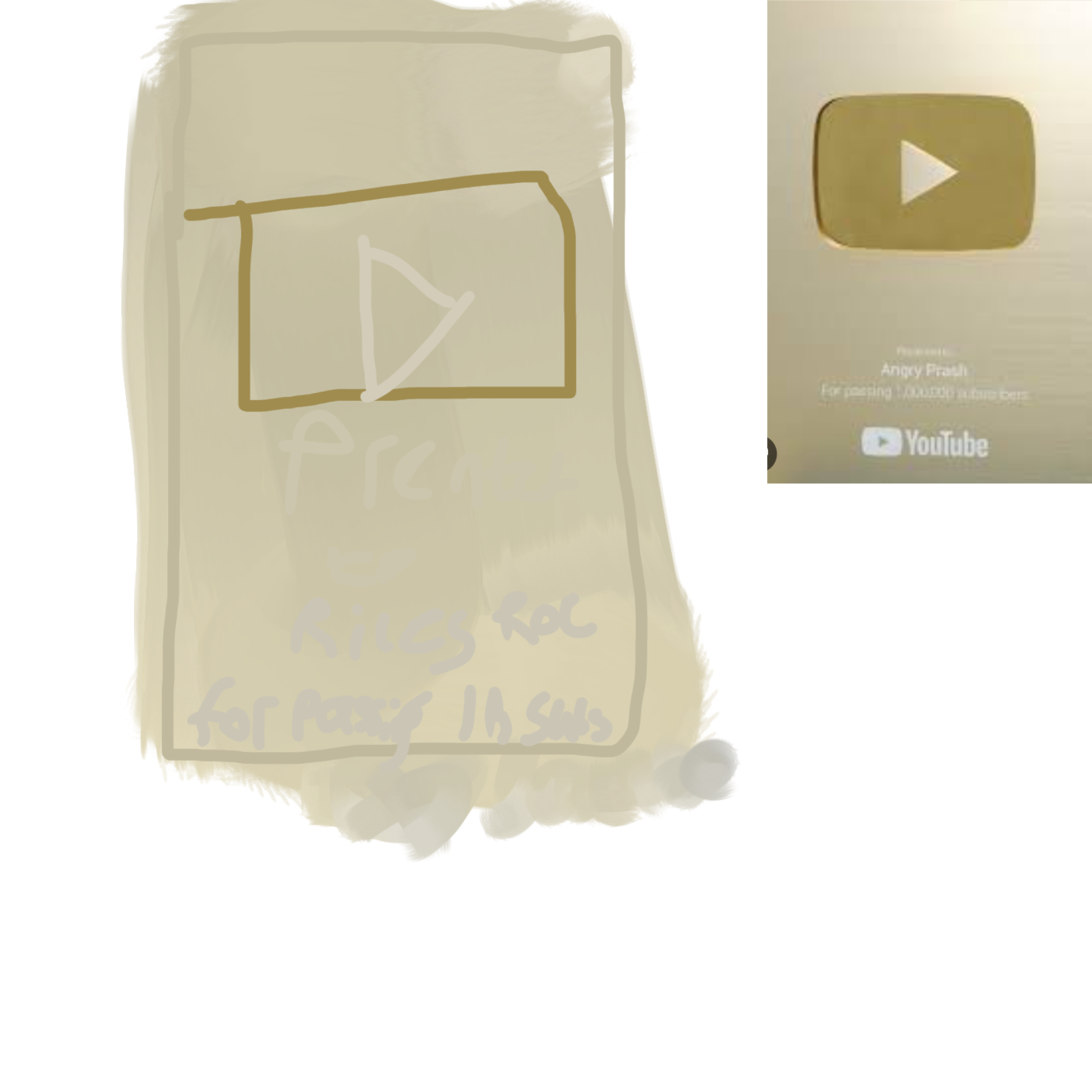 Gold Play Button - ibisPaint