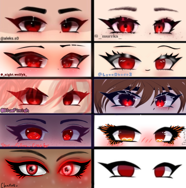 Red Gacha eye Collab - ibisPaint