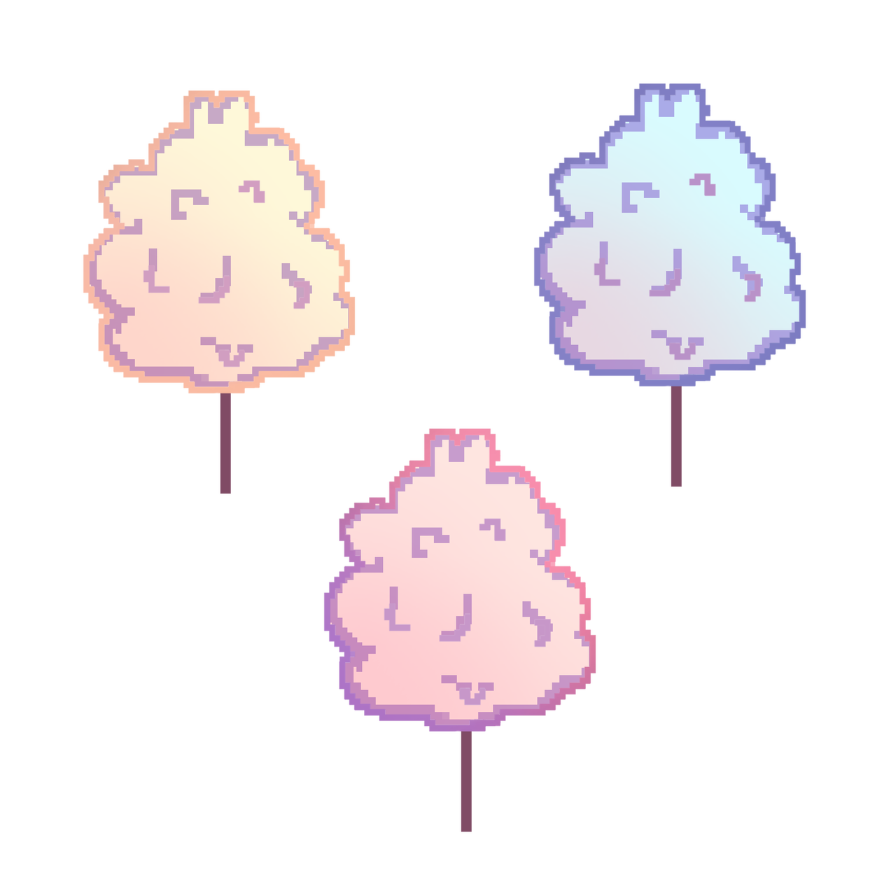 Cotton candy pixel - ibisPaint