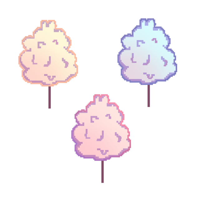 Cotton candy pixel - ibisPaint