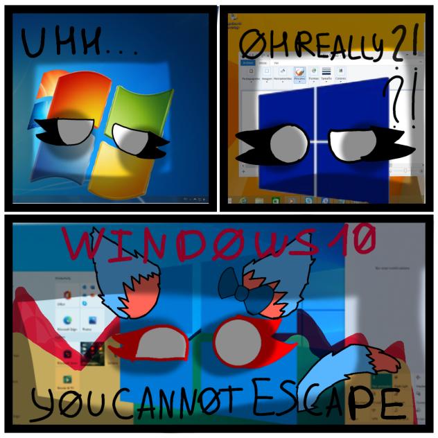 You cannot escape Windows 10 CB - ibisPaint