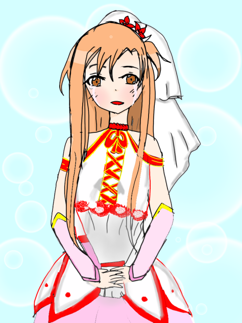 vẽ asuna - ibisPaint