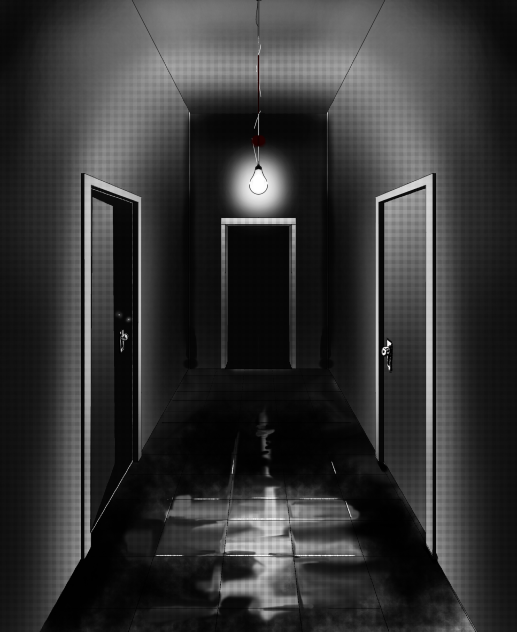 dark corridor - ibisPaint