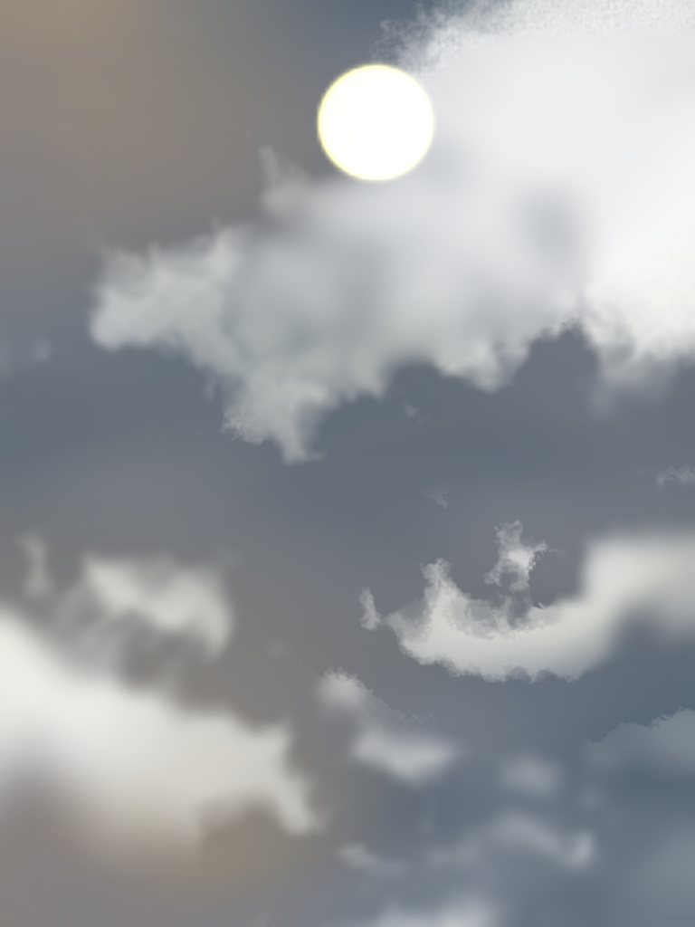 Cloudy sky - ibisPaint