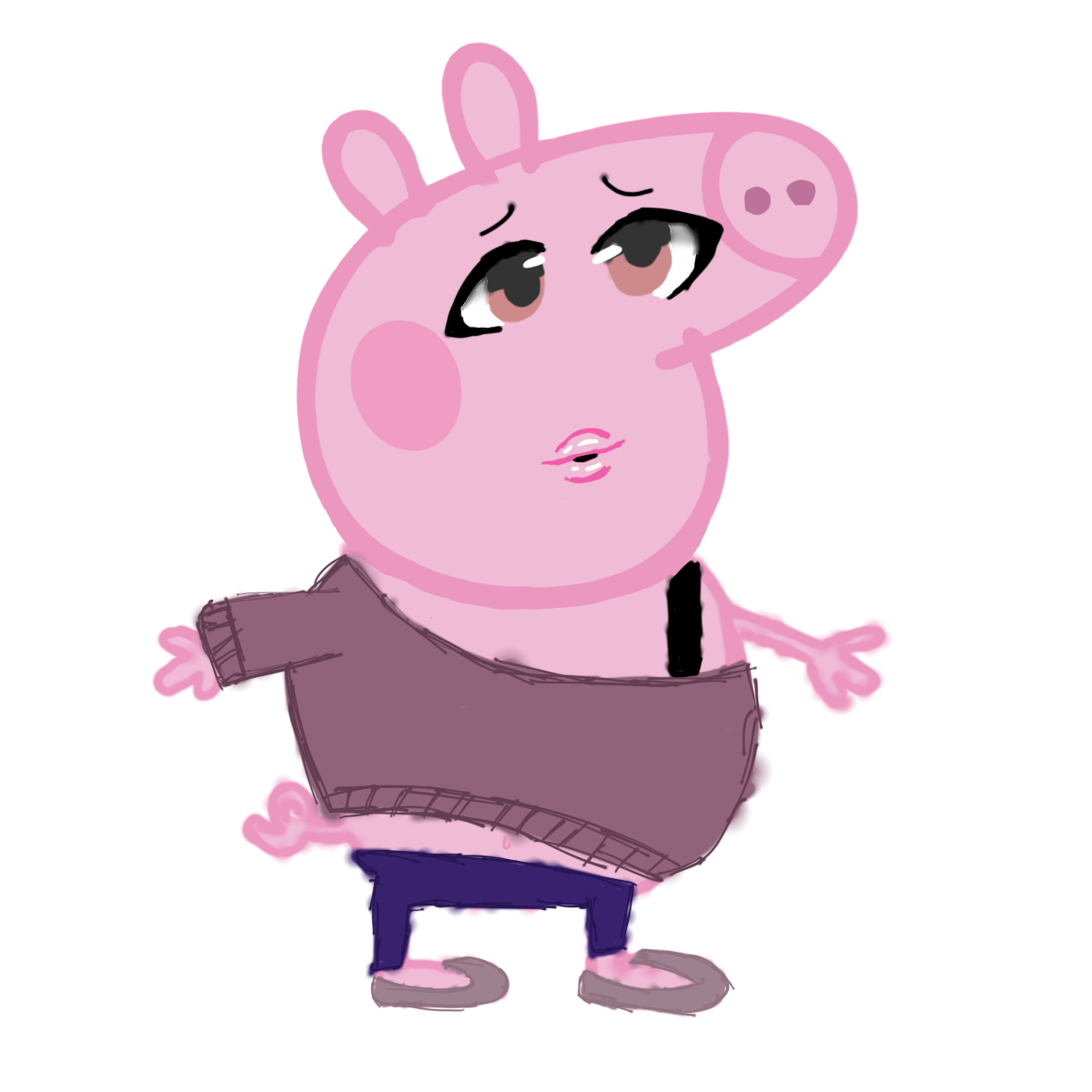 Glow up to peppa pig - ibisPaint