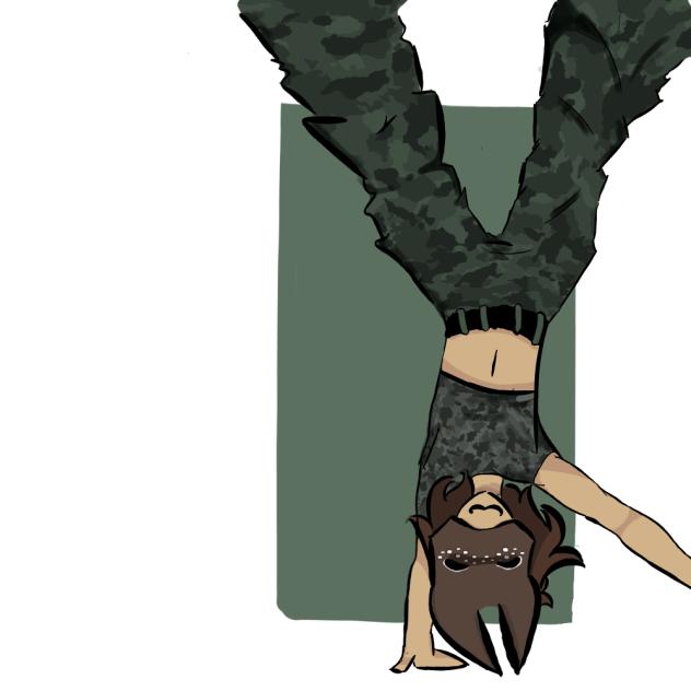 Weird handstand - ibisPaint