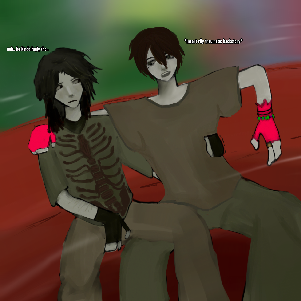 bro thought she cooked - ibisPaint