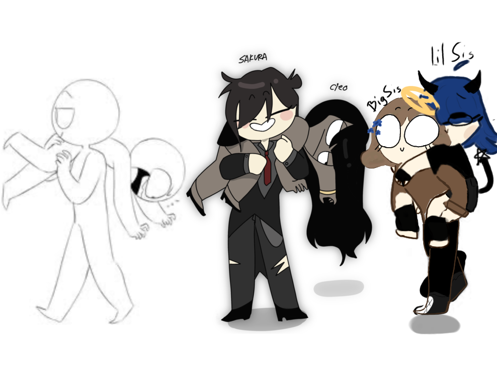 Me and my Pookie sis - ibisPaint