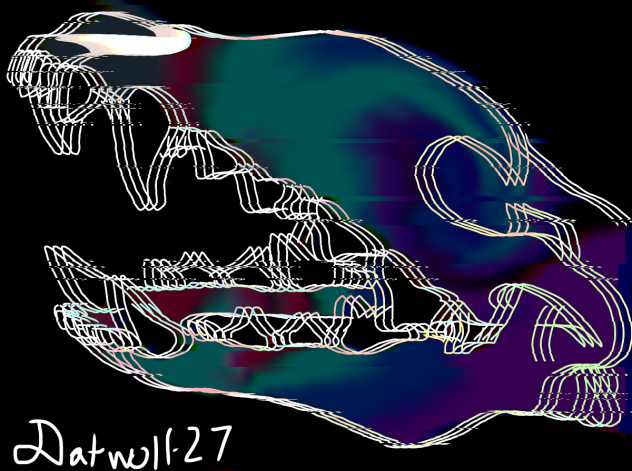 The wolf skull - ibisPaint