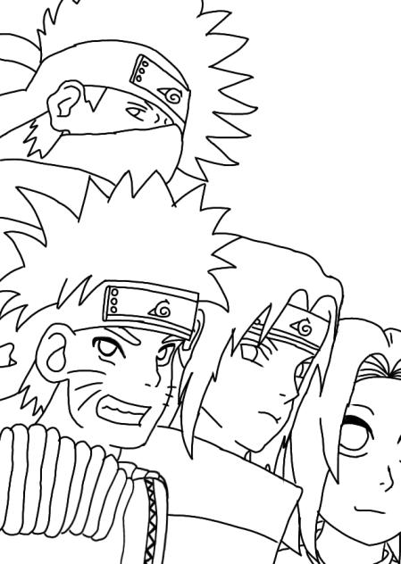 Naruto Team 7 Fanart-WIP - ibisPaint