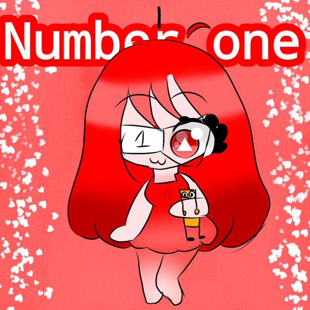 Number one from number blocks - ibisPaint