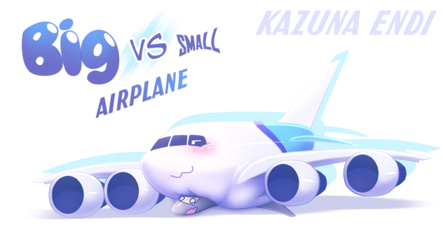 big vs small airplane's - ibisPaint