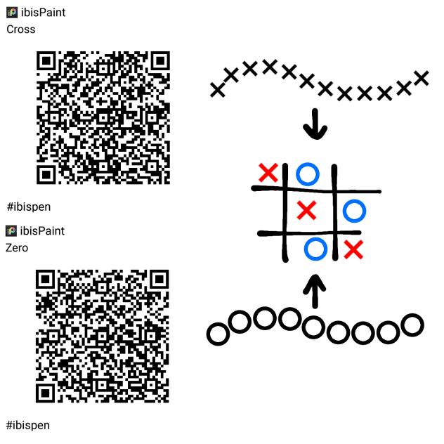 ★Cross and Zero QR code★ - ibisPaint
