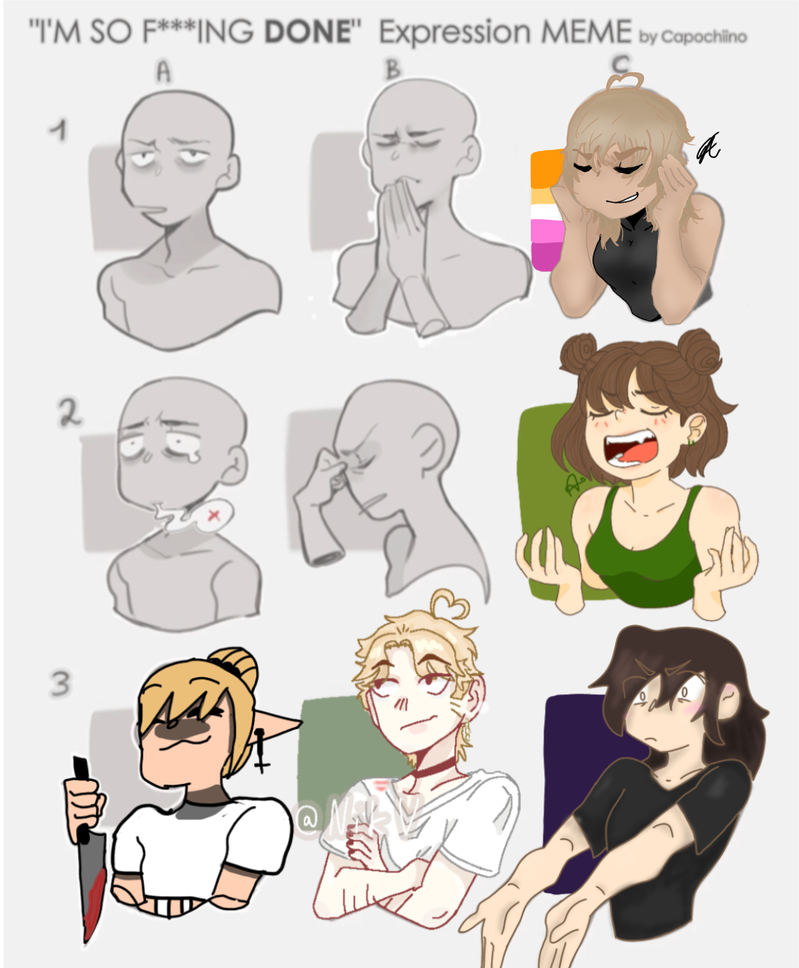 “I’m so fucking done” collab - ibisPaint