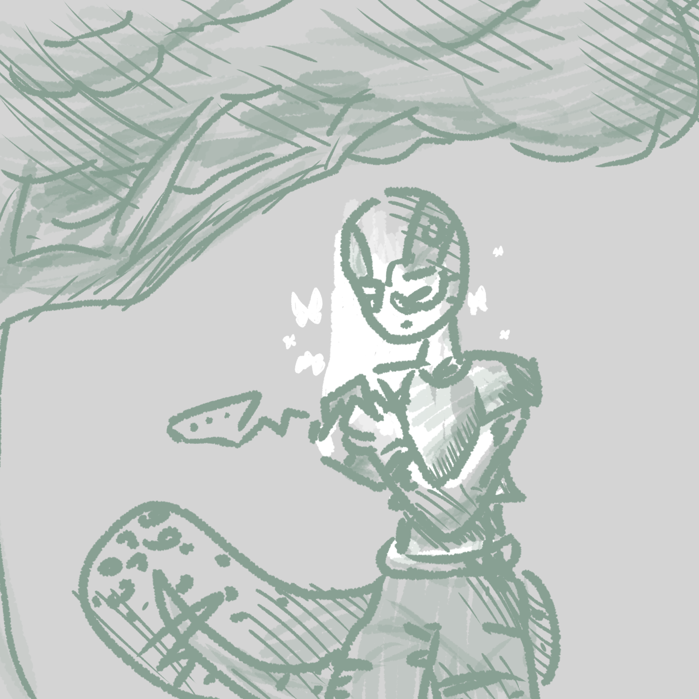 Suffering alone - ibisPaint