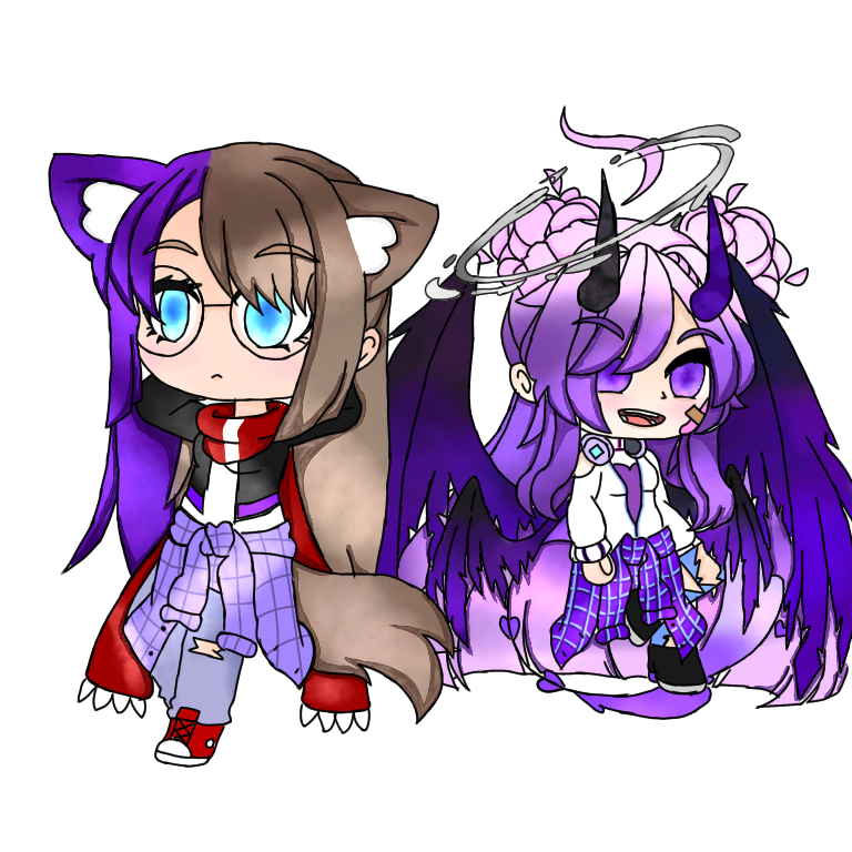 Rebecca and Nekollette - ibisPaint